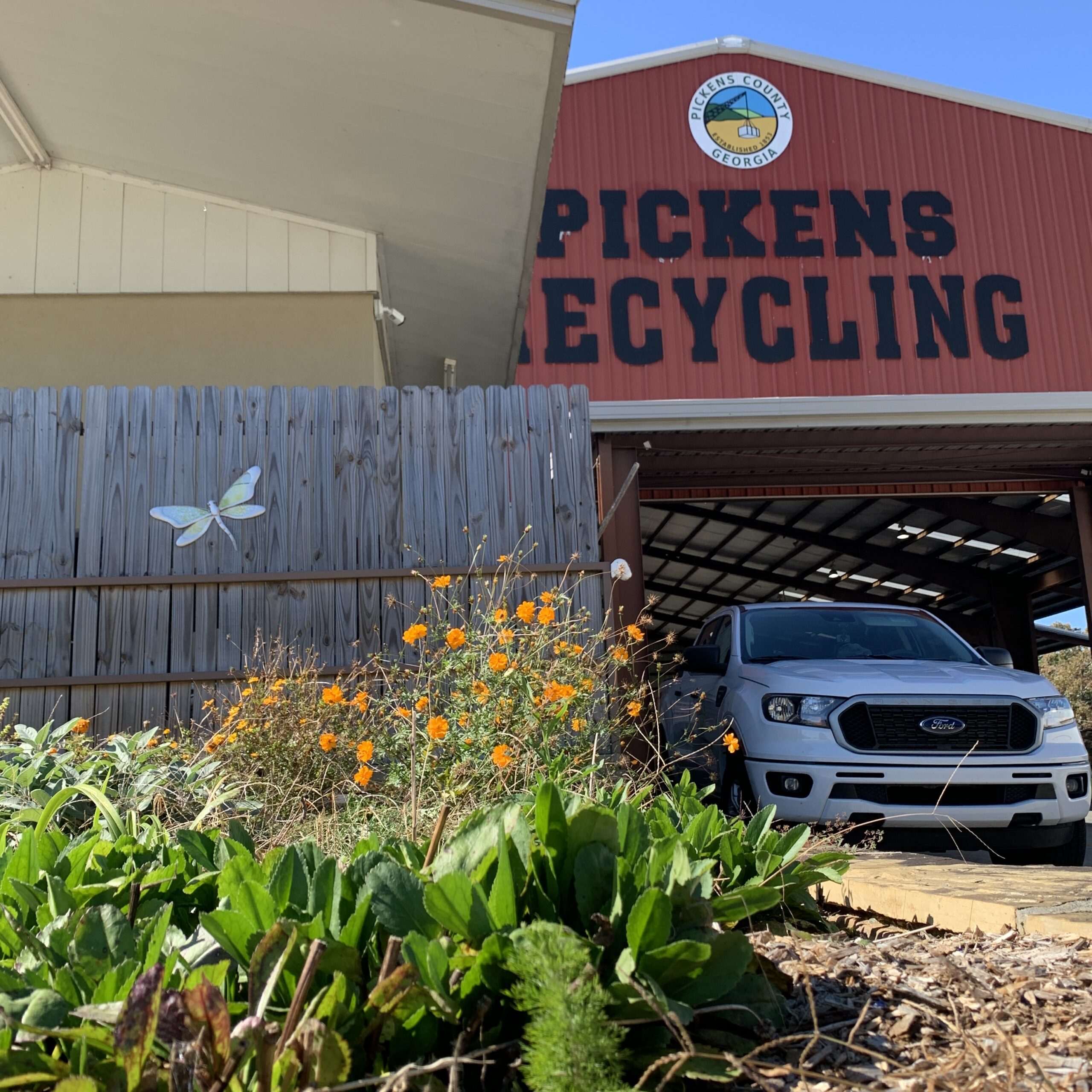 Edible Pickens: Recycle Center Garden Cleanup - Keep Pickens Beautiful